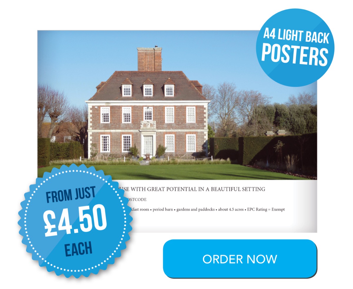Estate Agent A4 Posters Printing | Bombouche