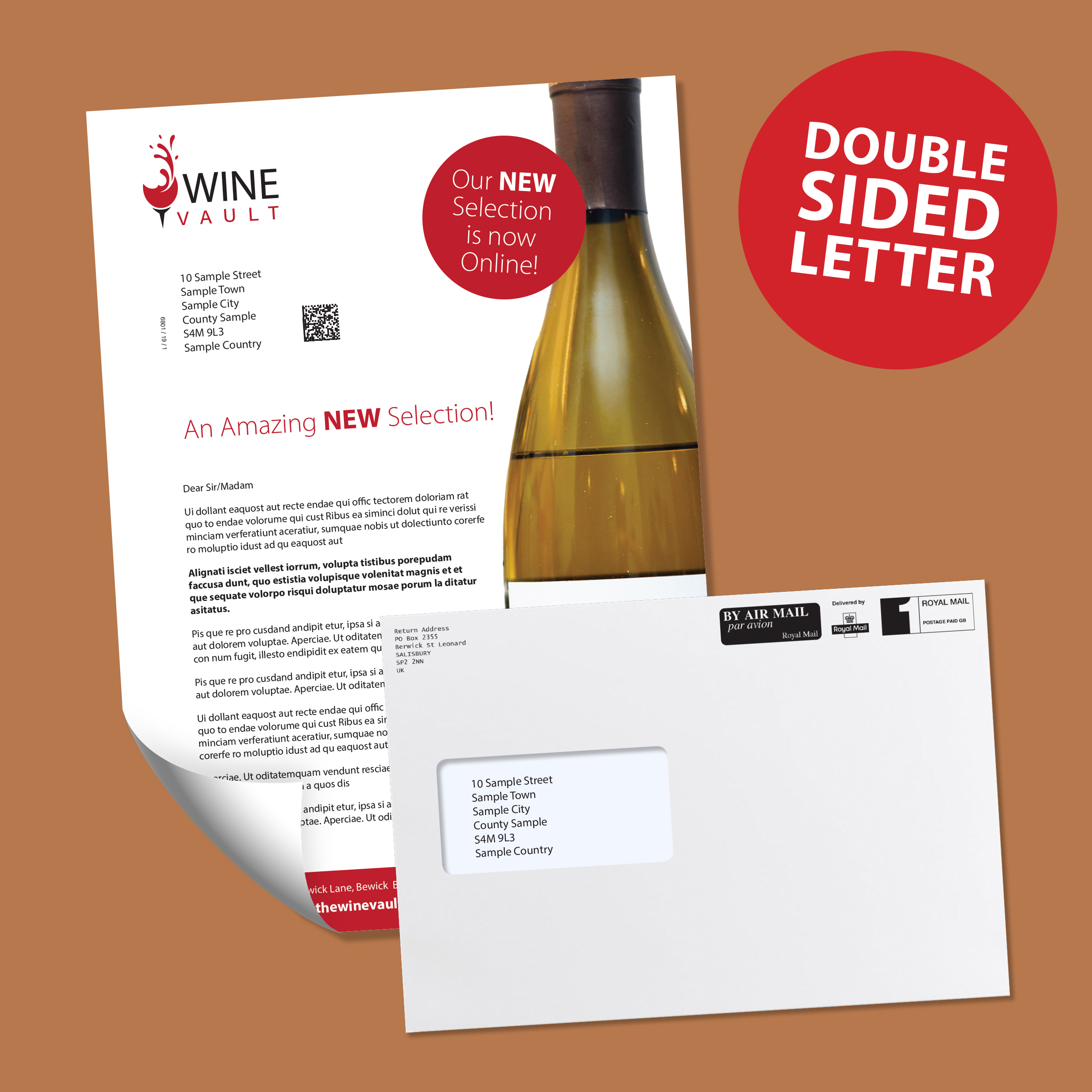 A4 Letter Double-Sided Colour (personalised inc 1st Class International ...