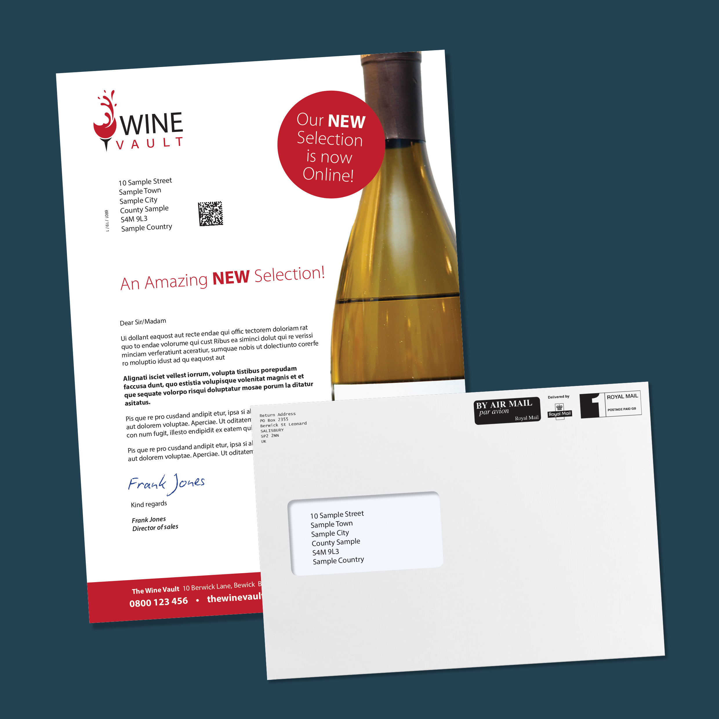 A4 Letter Single-Sided Colour (personalised inc 1st Class International ...