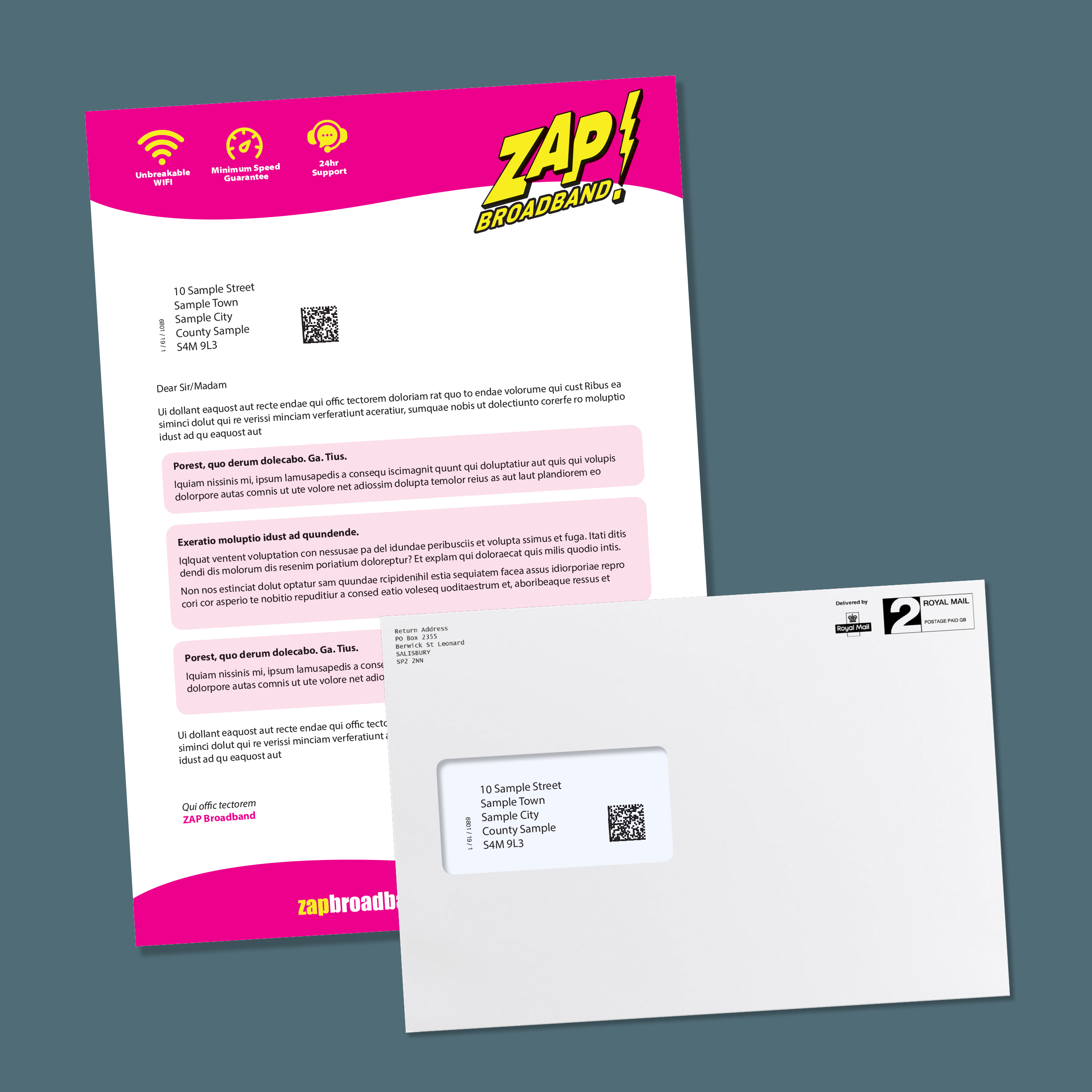 A4 Letters 100gsm Single sided colour Personalised (Including 2nd class ...