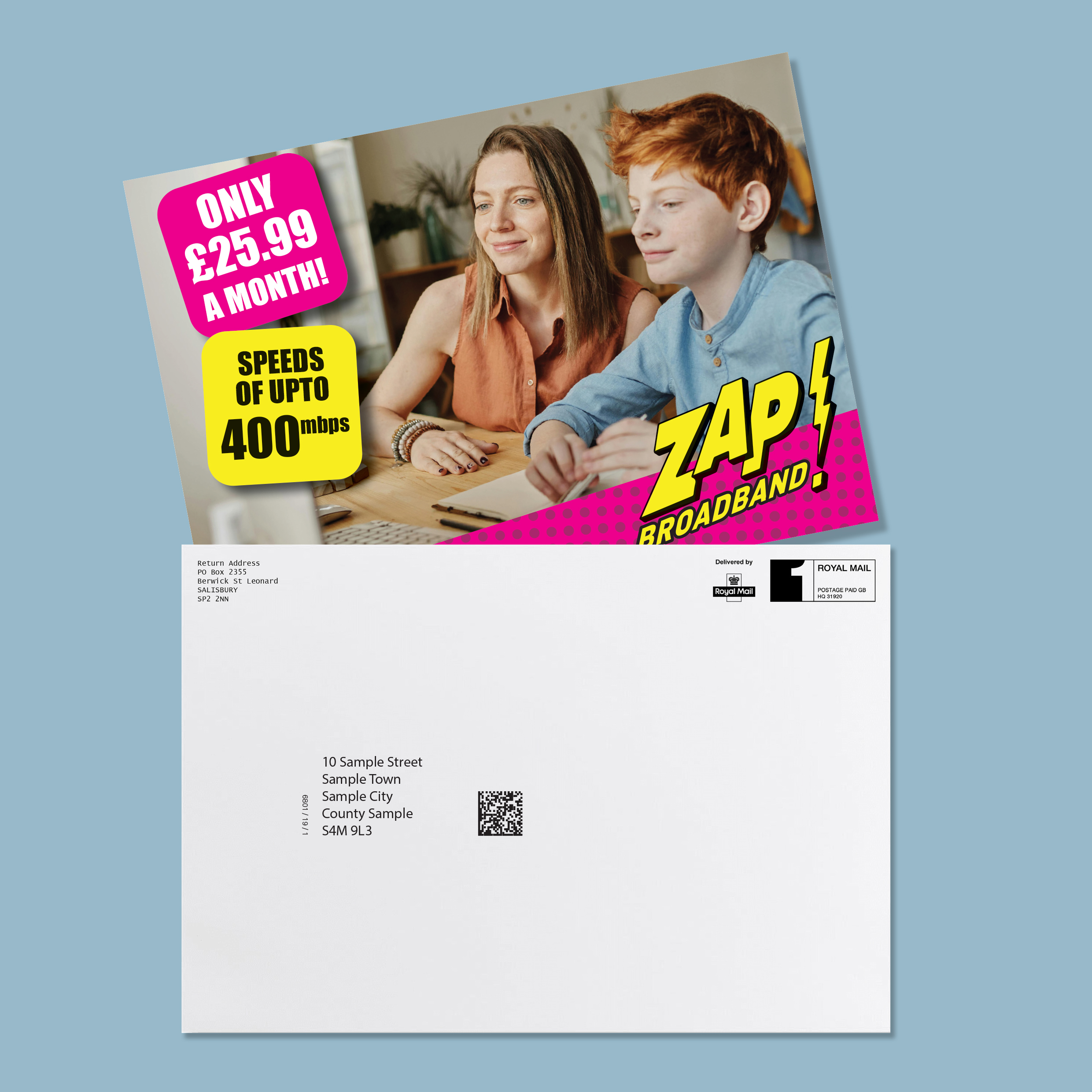 A5 Silk Postcard 350gsm Double sided colour Personalised (Including 1st ...